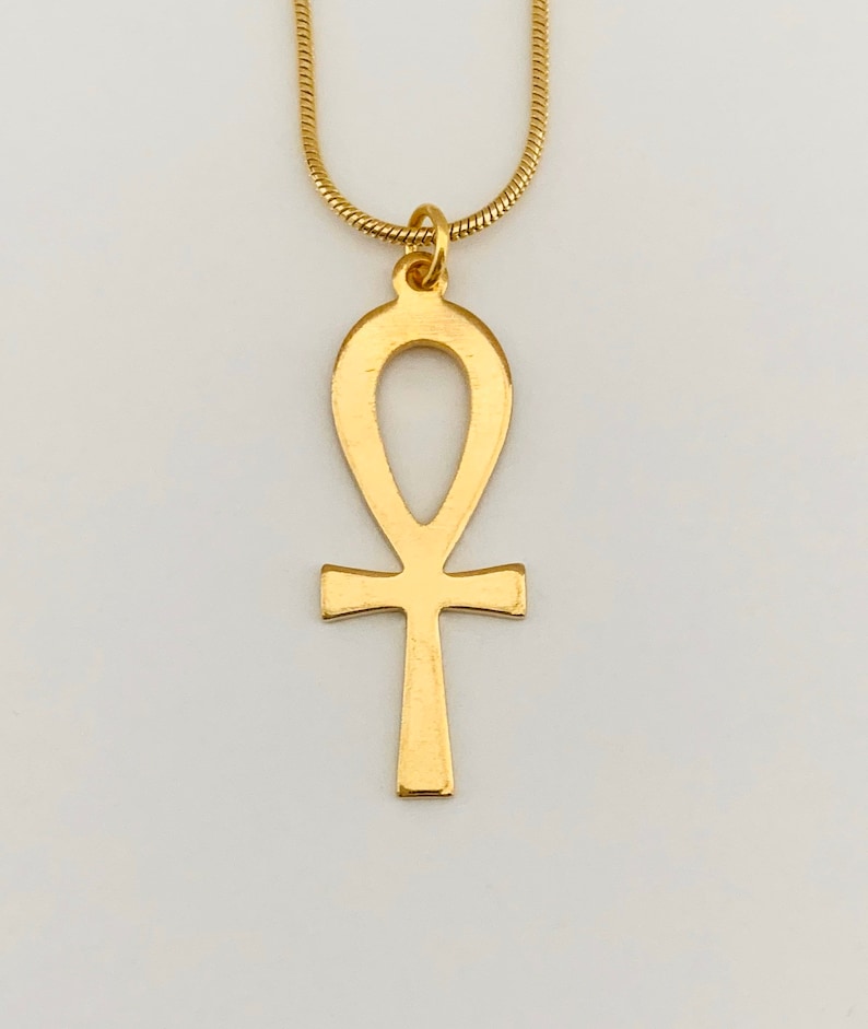 Vintage Gold Egyptian Ankh Pendant 1 1/2 Long Gold - Etsy