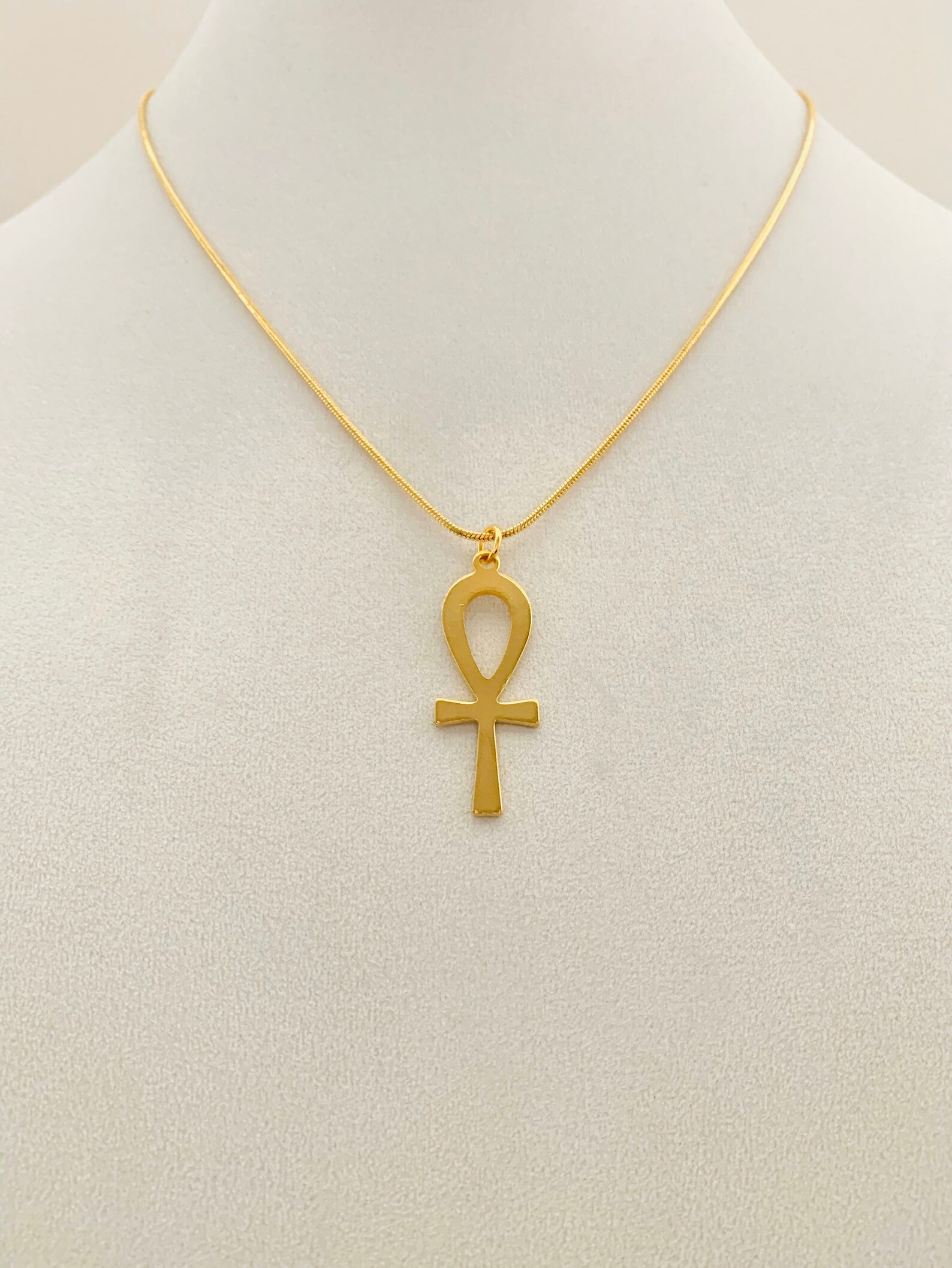Vintage Gold Egyptian Ankh Pendant 1 1/2 Long Gold - Etsy