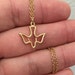 Vintage Gold Holy Spirit Pendant, 3/4" X 5/8" Gold Overlay Pendant on a ...