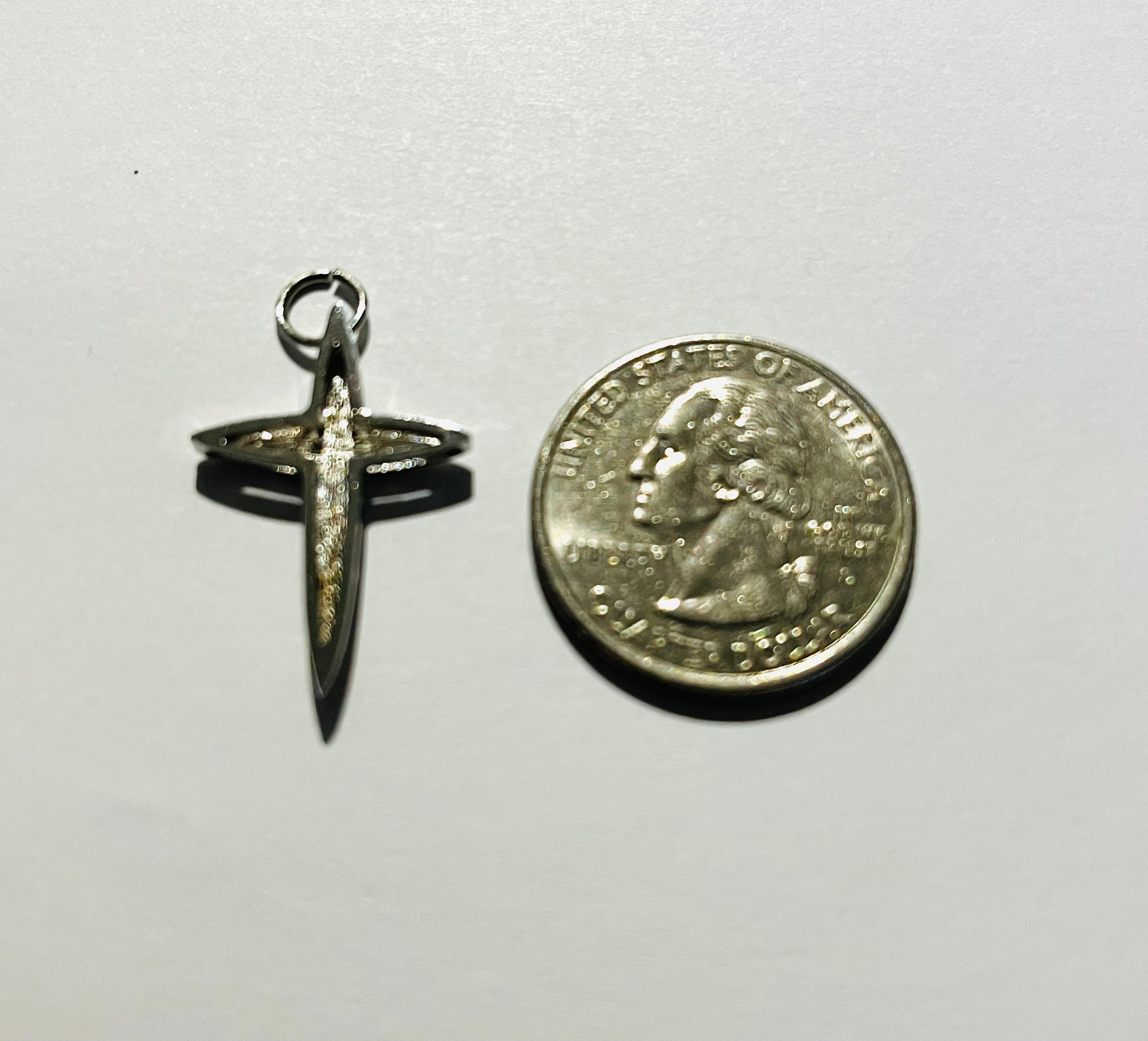 Vintage Silver Retro Cross, Child's Cross, Ladies Layering Cross ...