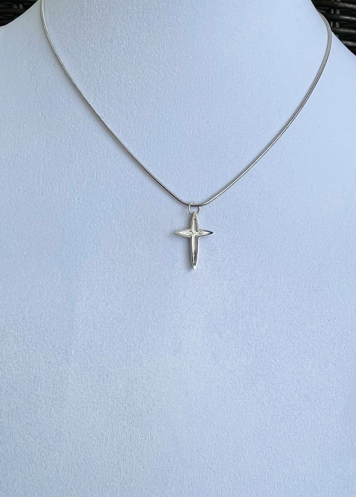 Vintage Silver Retro Cross, Child's Cross, Ladies Layering Cross ...
