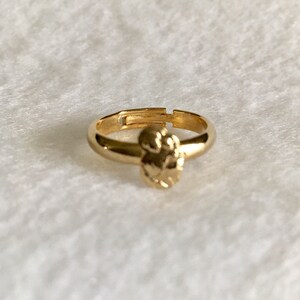 Vintage Religious Ring, Saint Joseph and Baby Jesus Ring, Gold Overlay ...