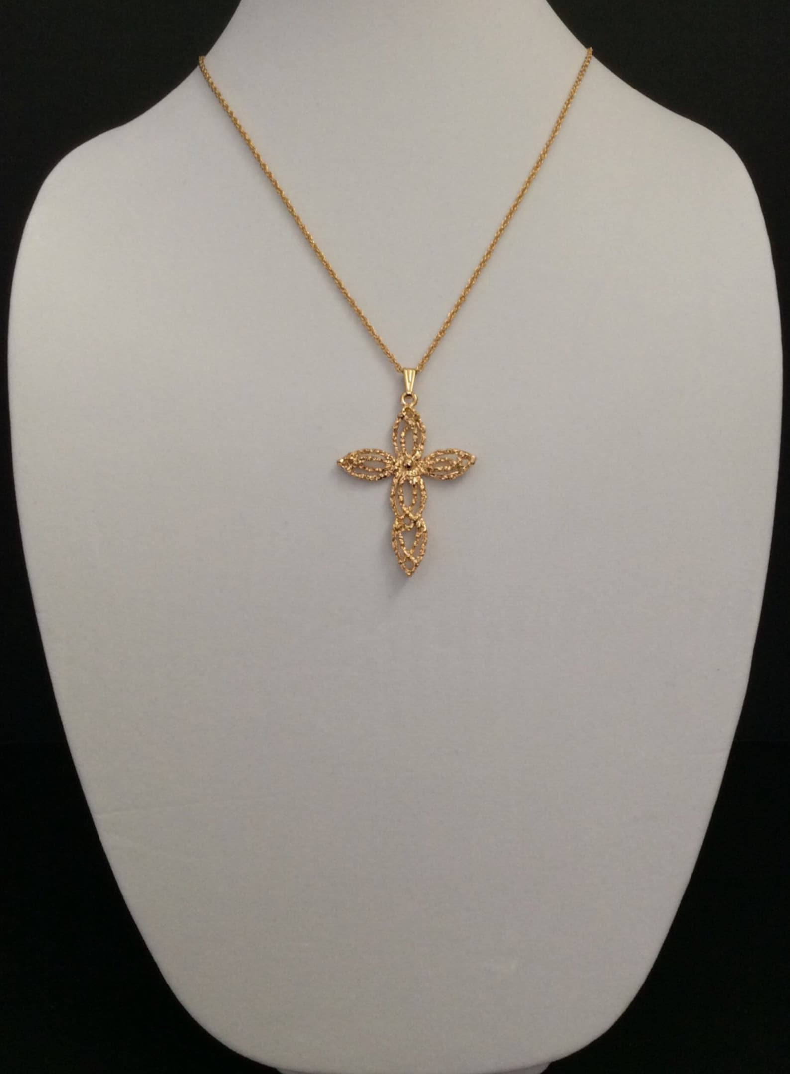 Vintage Retro Cross Gold Plated Cross Religious Cross - Etsy
