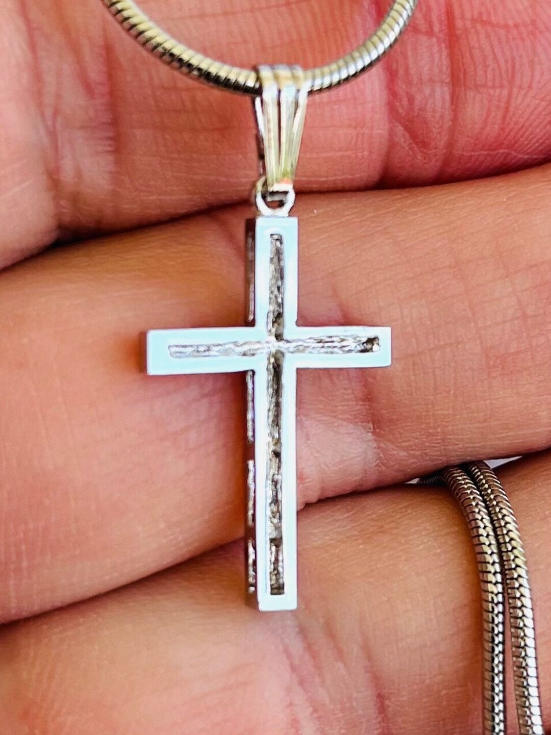 Vintage Child's Cross, Ladies Layering Cross Necklace, Small One Inch ...