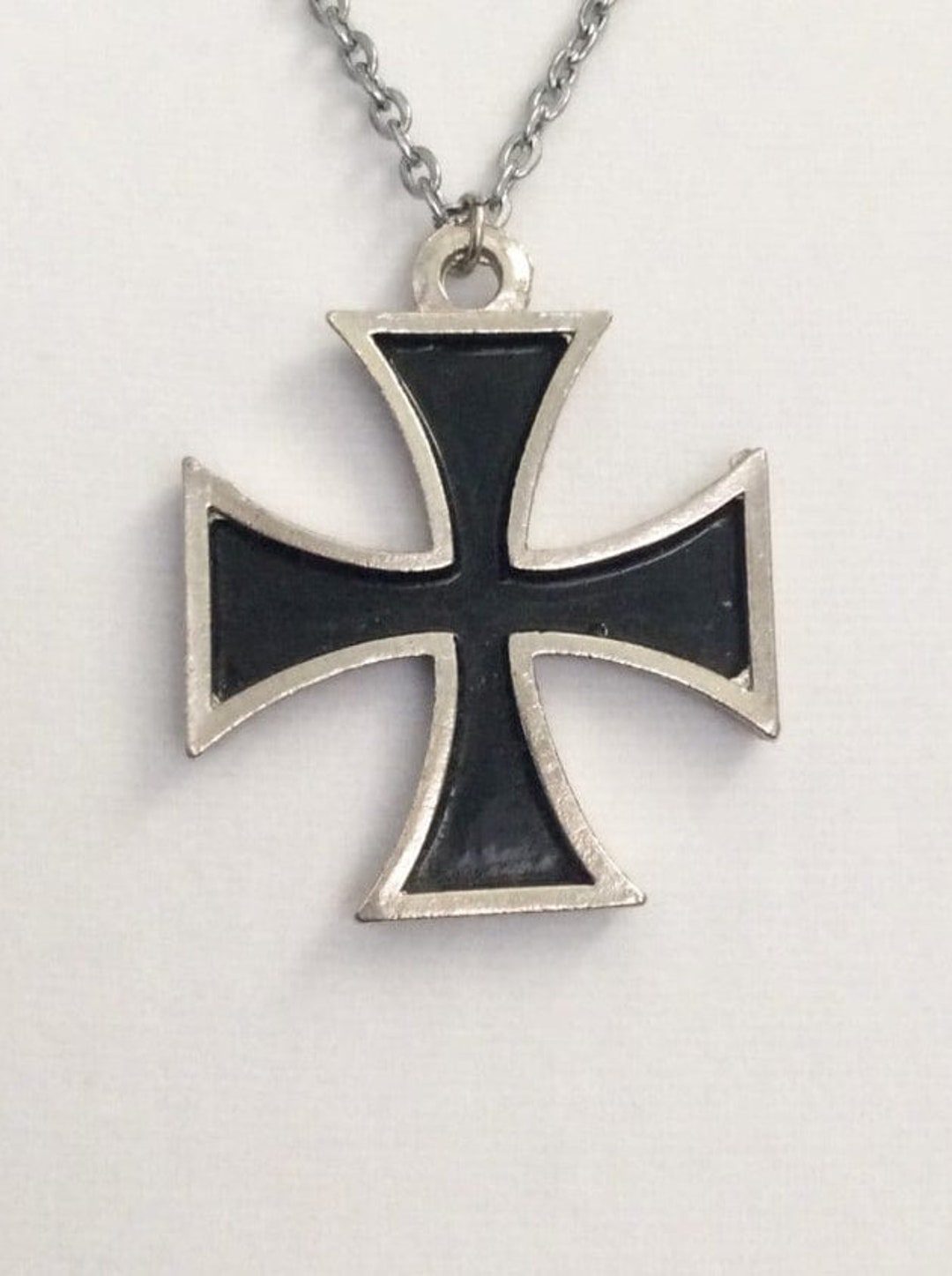 Vintage Patte Cross Men's Cross Black Enamel Cross - Etsy