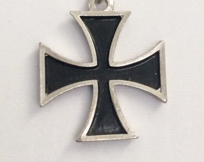 Vintage Patte Cross, Men's Cross, Black Enamel Cross, Vintage Men's ...