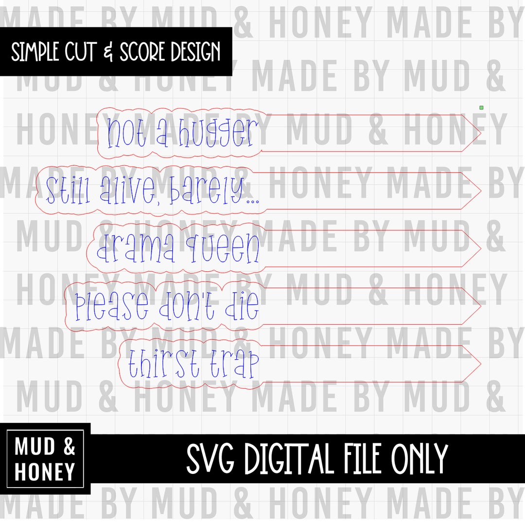 Plant Stake Cut File | Digital File Only | Laser File | SVG | Cut ...