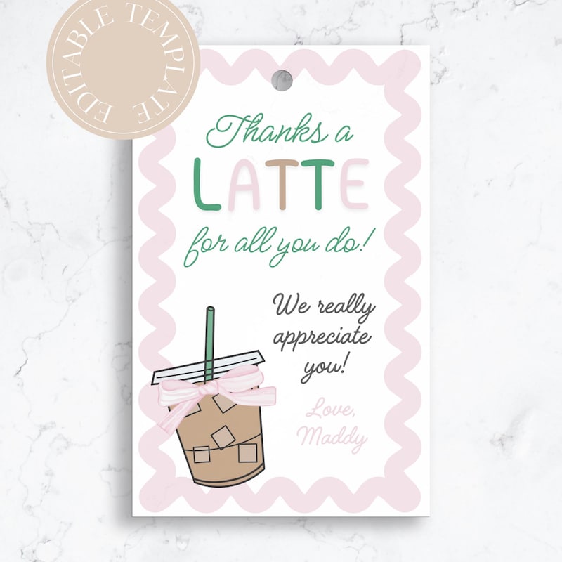 Coffee Favor Tags - Etsy