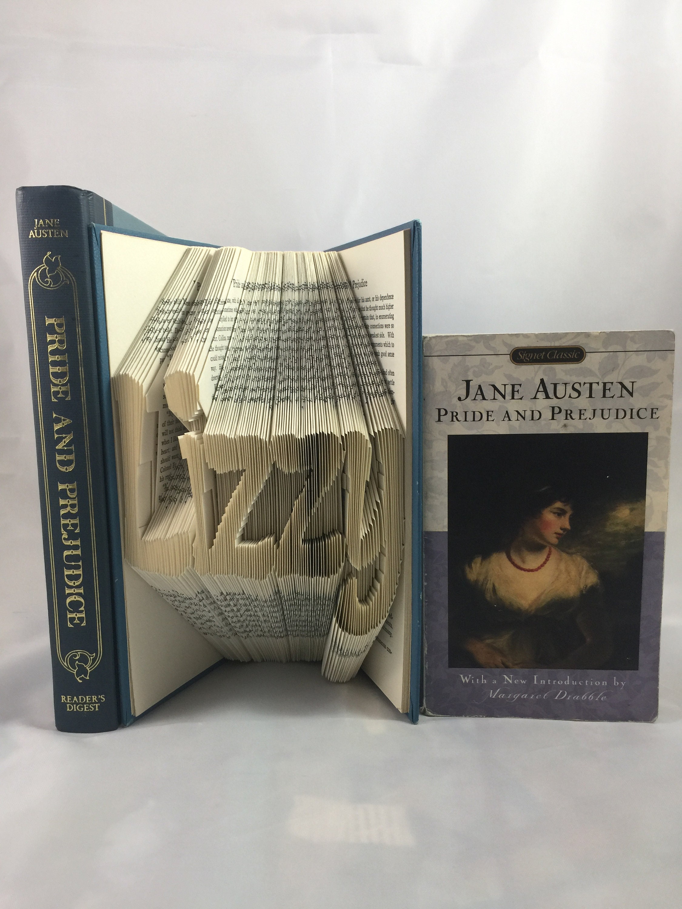 Book Folding Pattern-lizzy-pride & Prejudice Fans-jane Austen ...