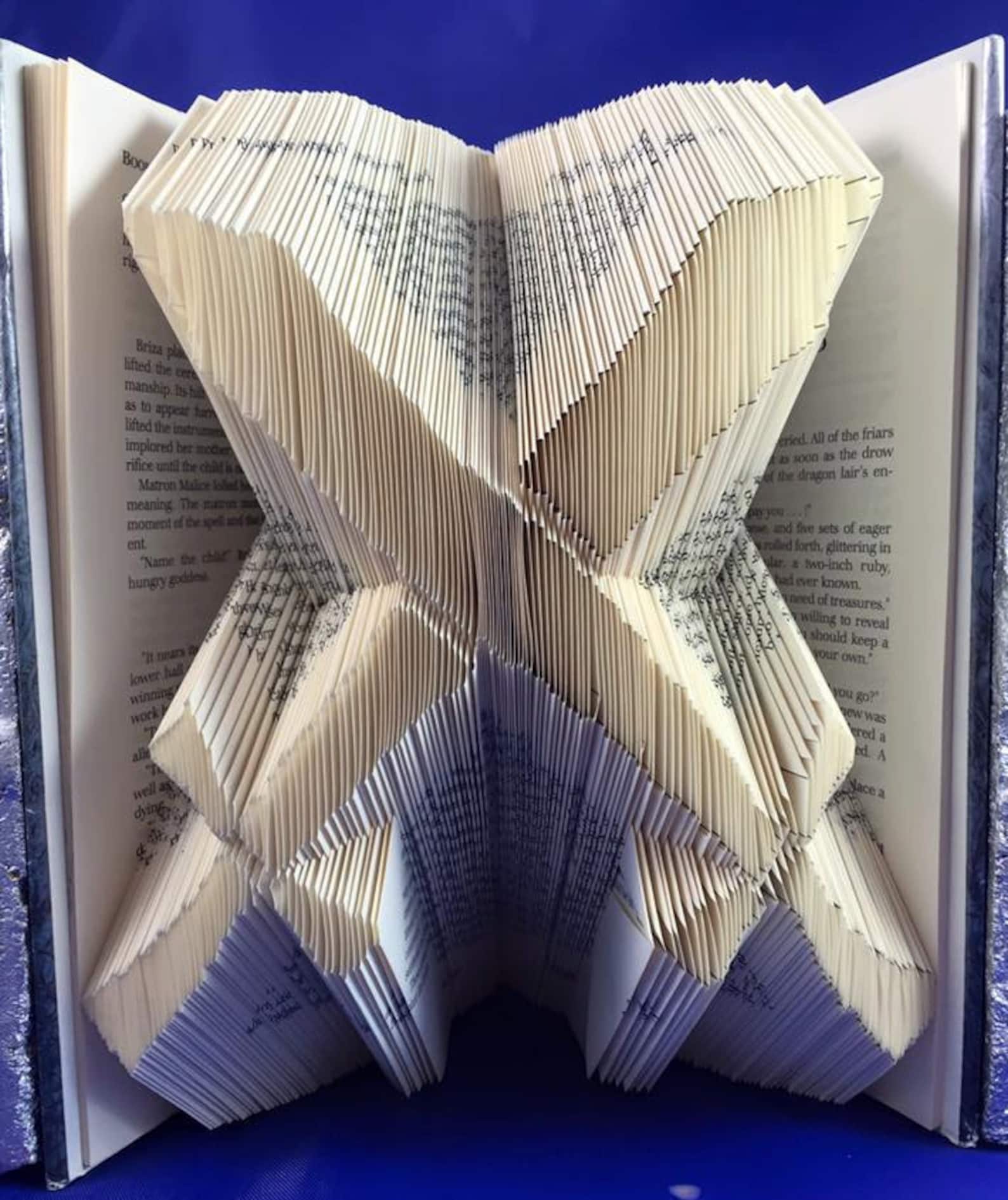 Origami Fantasy Book Lovers Book Folding Pattern DIY Scimitar - Etsy