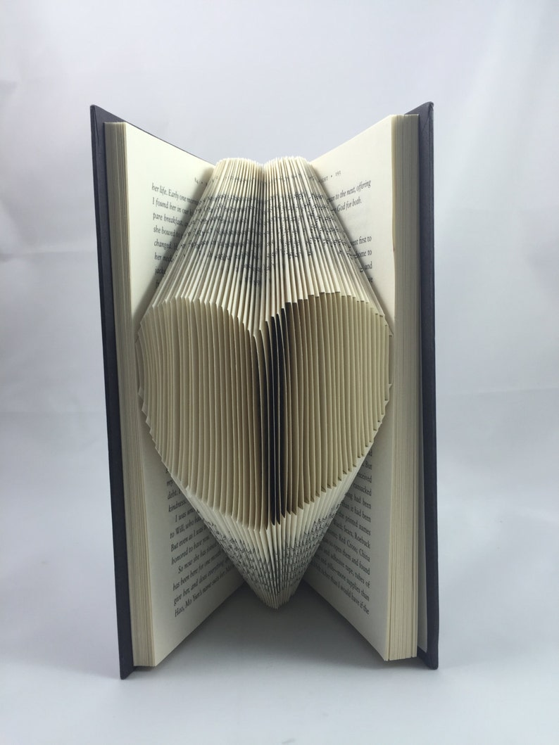 Origami Book Folding Pattern DIY Faith 412 Folds With Free Heart ...