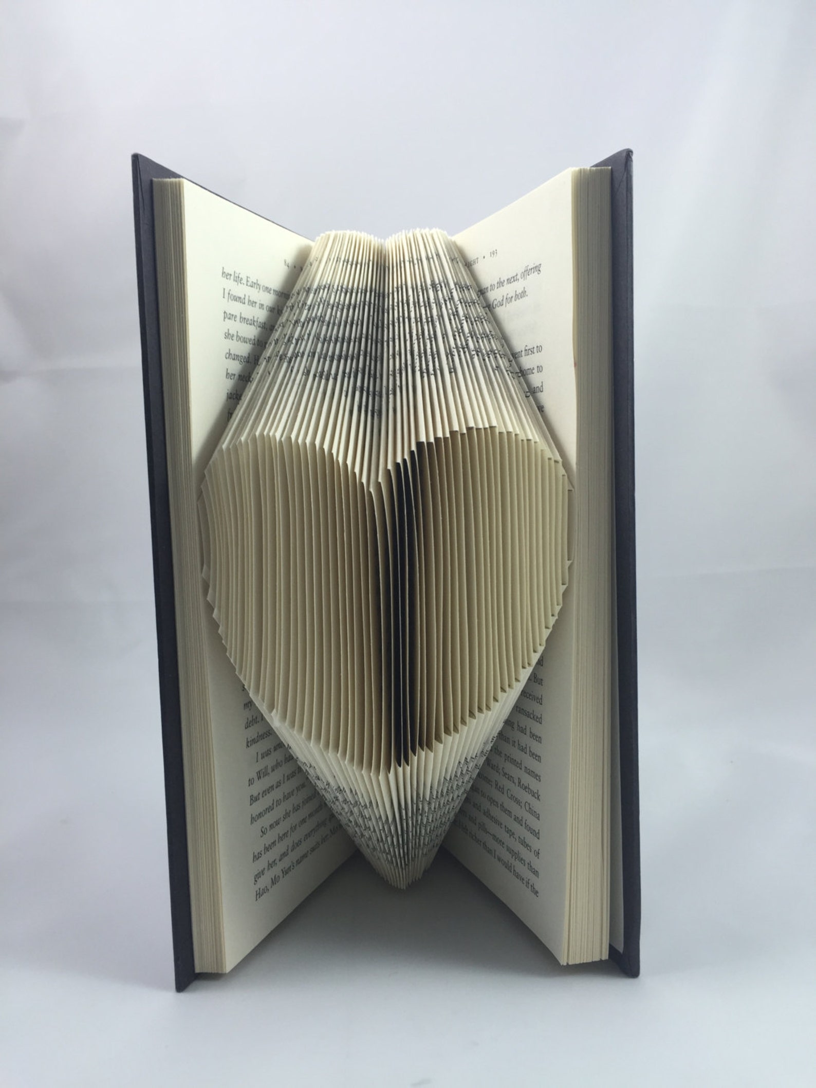 Origami Book Folding Pattern DIY Family 350 Folds-book Art Free Heart ...