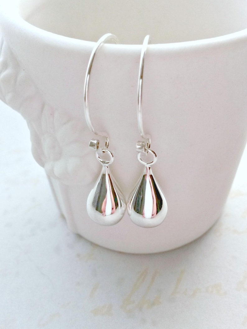 Sterling Silver Drop Earrings Silver Drop Earrings Teardrop - Etsy