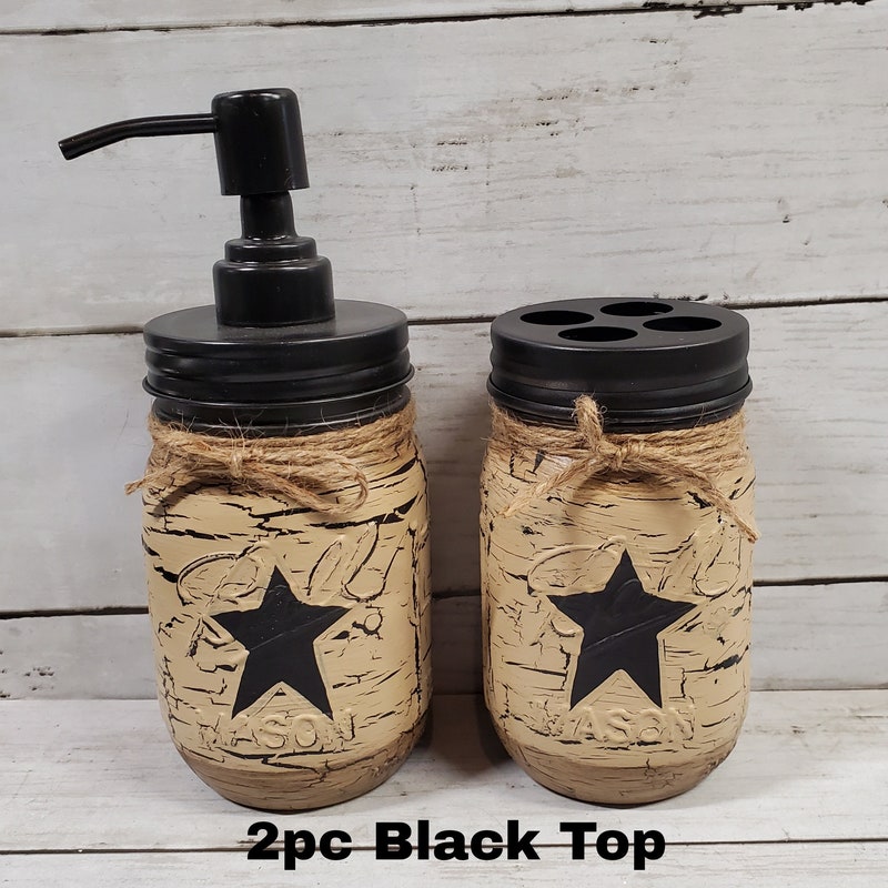 Rustic Bathroom Set - Etsy