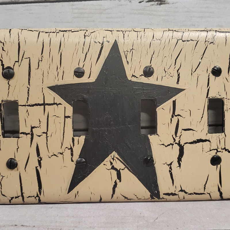 8 1/2 in Primitive Plates - Etsy