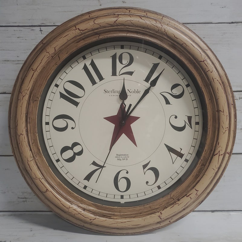 Country Primitive Clock - Etsy