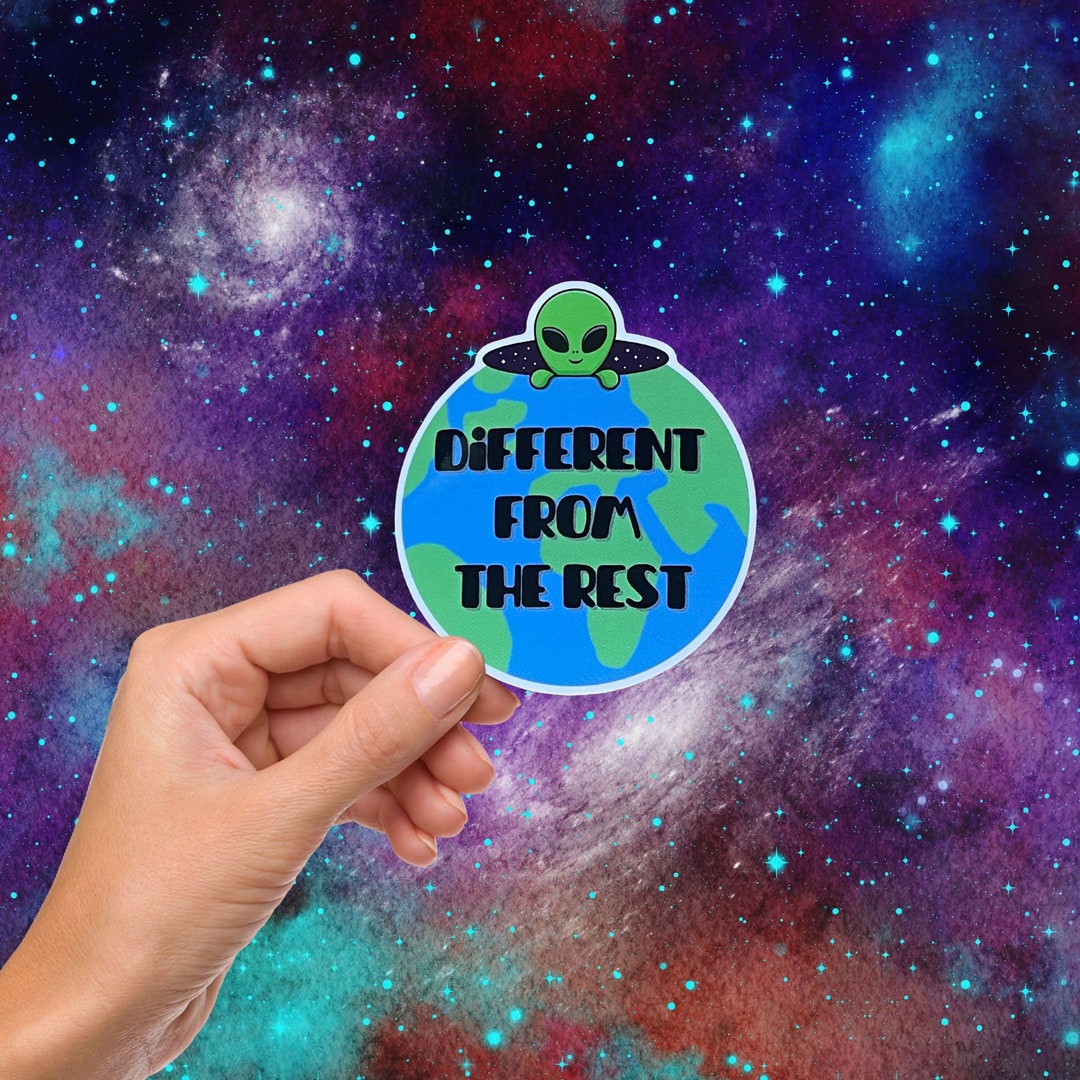 Different From the Rest, Alien Sticker, Waterproof, Vinyl, Laptop ...