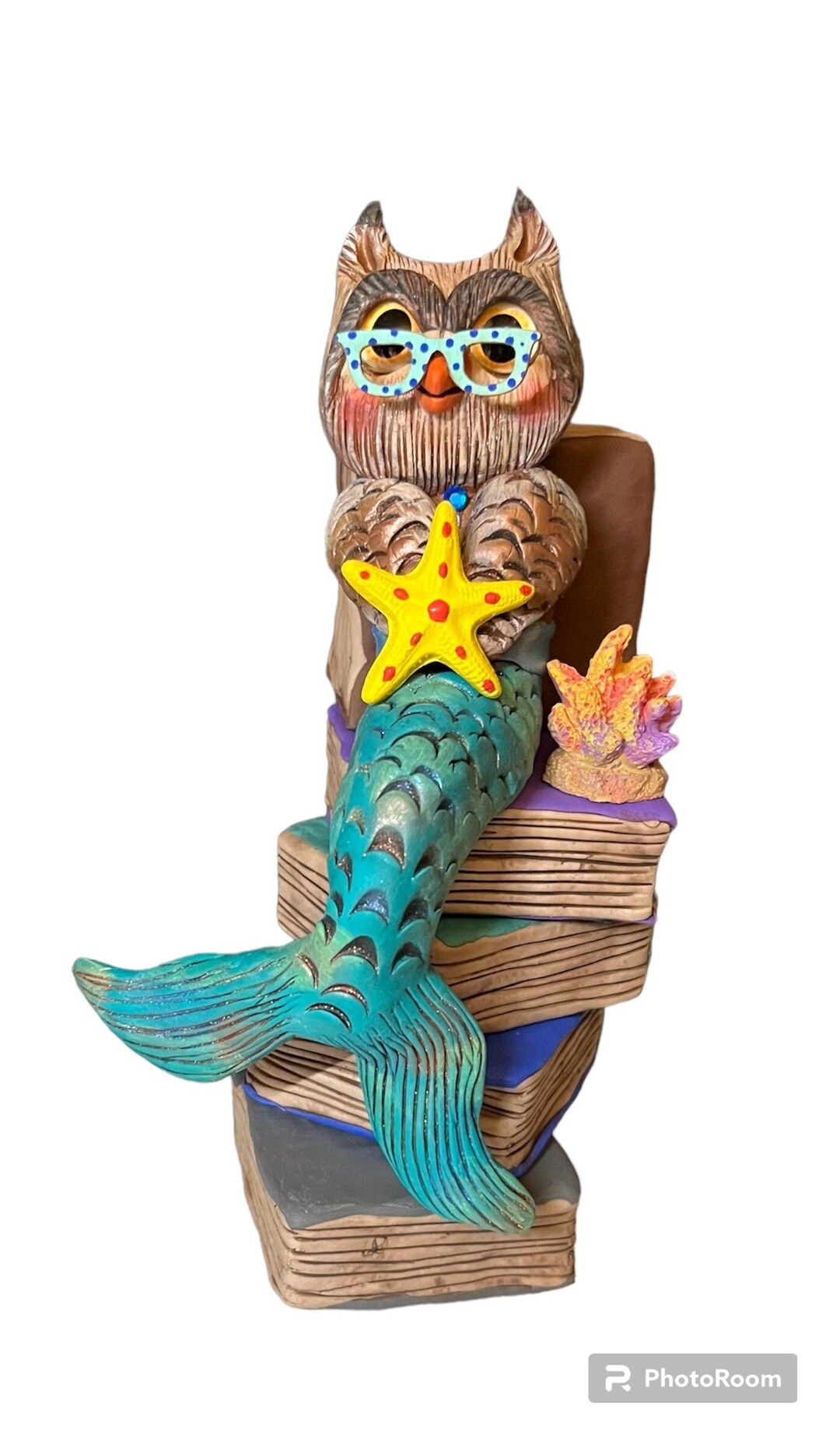 Tundra the Whimsical Owl/mermaid - Etsy