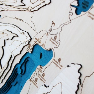 Small Redfish Lake 3-D Wooden Map - Etsy