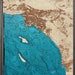 Socal L.A. to S.D. 3D Wood Map - Etsy