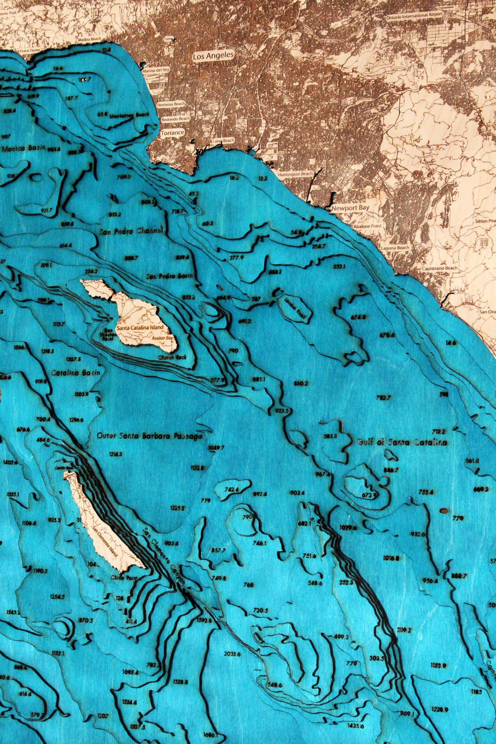 Socal L.A. to S.D. 3D Wood Map - Etsy