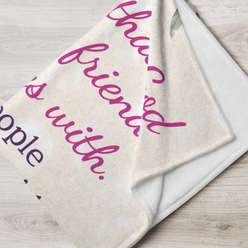 Best Friend Throw Blanket With Quote Gift for a Friend Best - Etsy