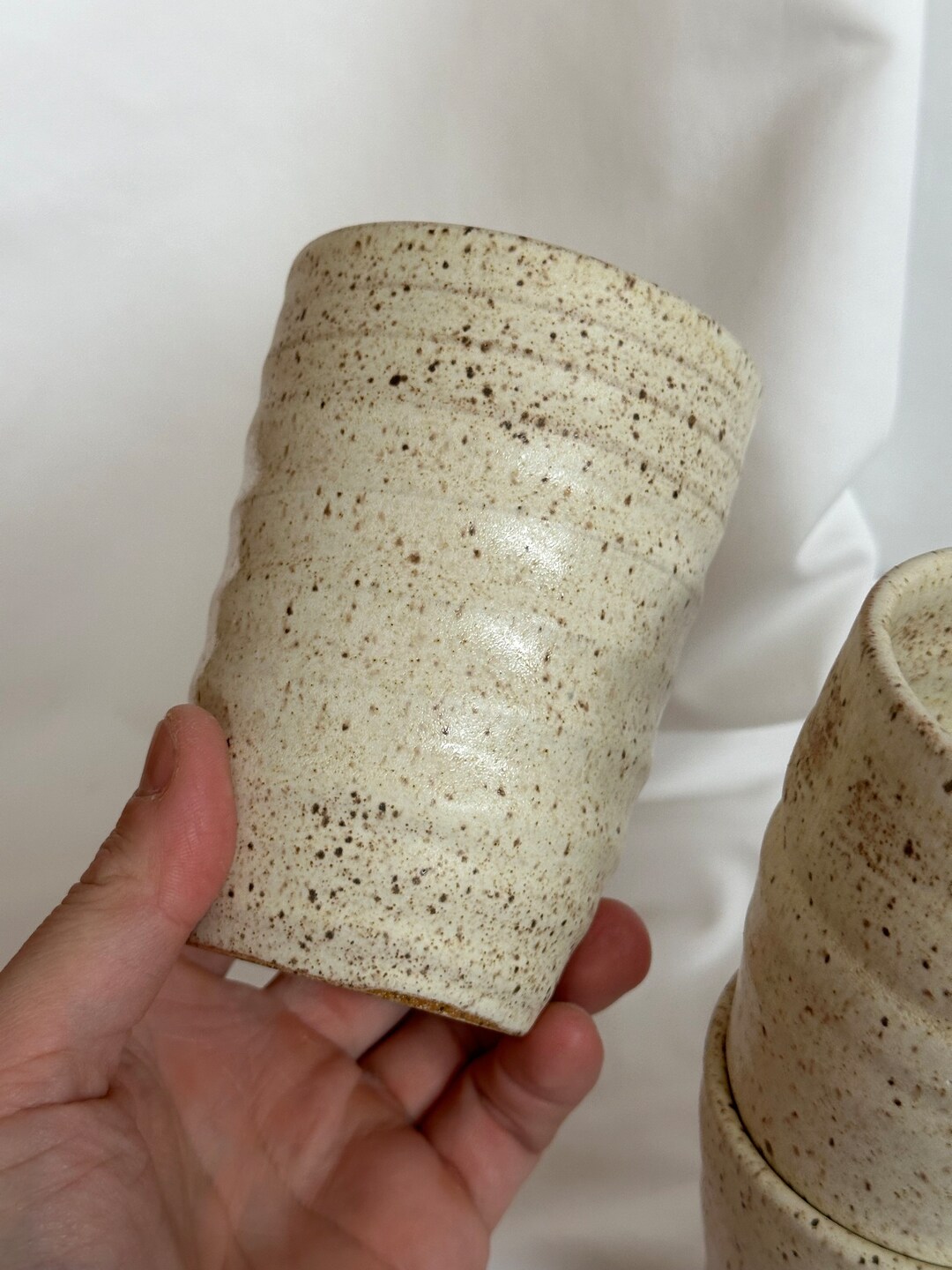 14oz Handmade Stoneware Tumbler, Water/coffee/tea Tumbler, Ceramic ...