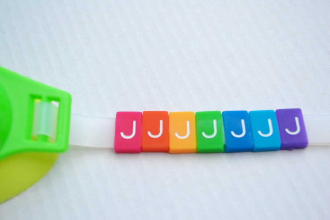 J Letter Tile - Swim Goggle Accessory - Etsy