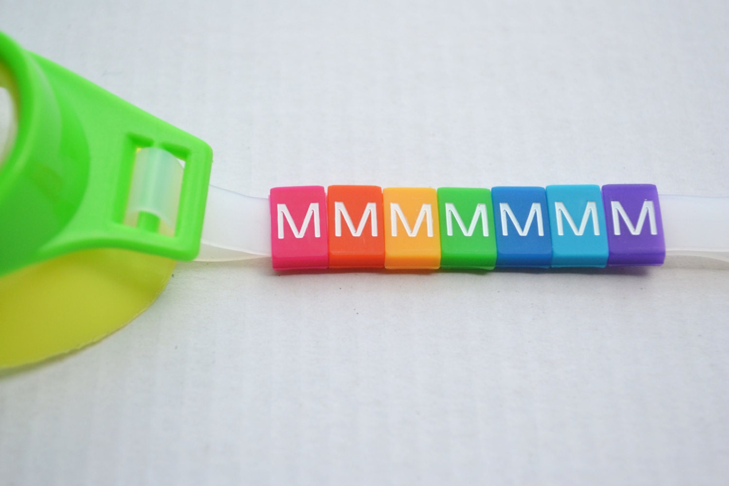 M Letter Tile - Swim Goggle Accessory - Etsy