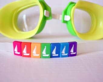 A Letter Tile Swim Goggle Accessory - Etsy