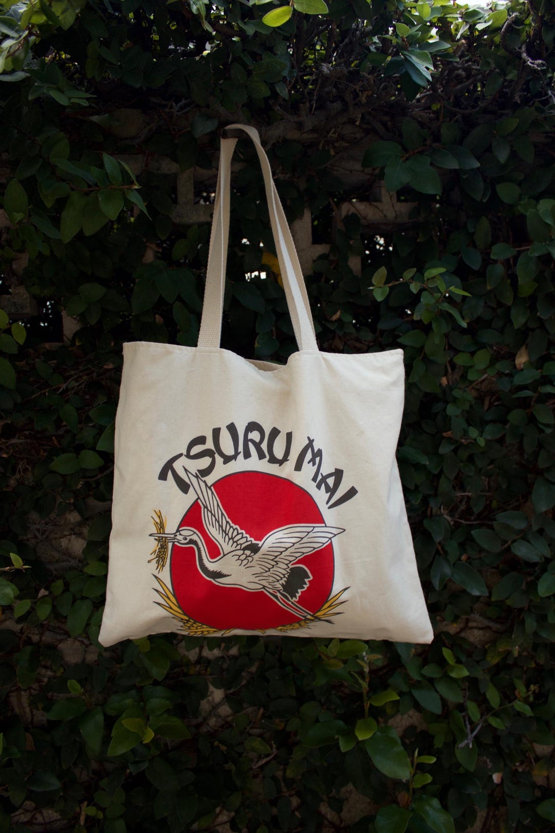 Tsuru Mai Rice Tote Bag Cotton Tote Bag - Etsy