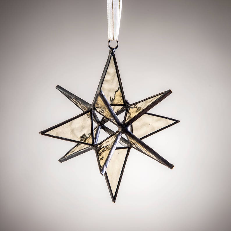 Large Moravian Star Glass Ornament Christmas Decoration Home | Etsy