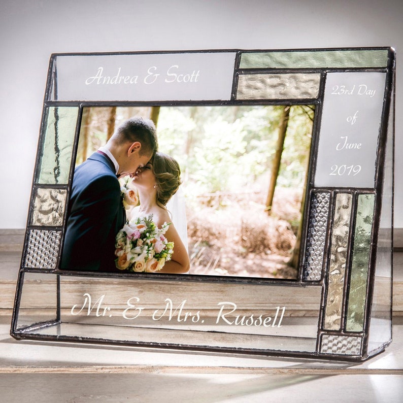 Wedding Picture Frame Personalized Gift for Newly Wed Couple - Etsy