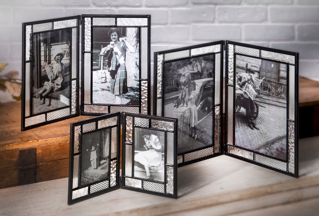 Multiple Picture Frame Double Hinged Frames for 2.5 X 3.5, 4x6 and 5x7 ...