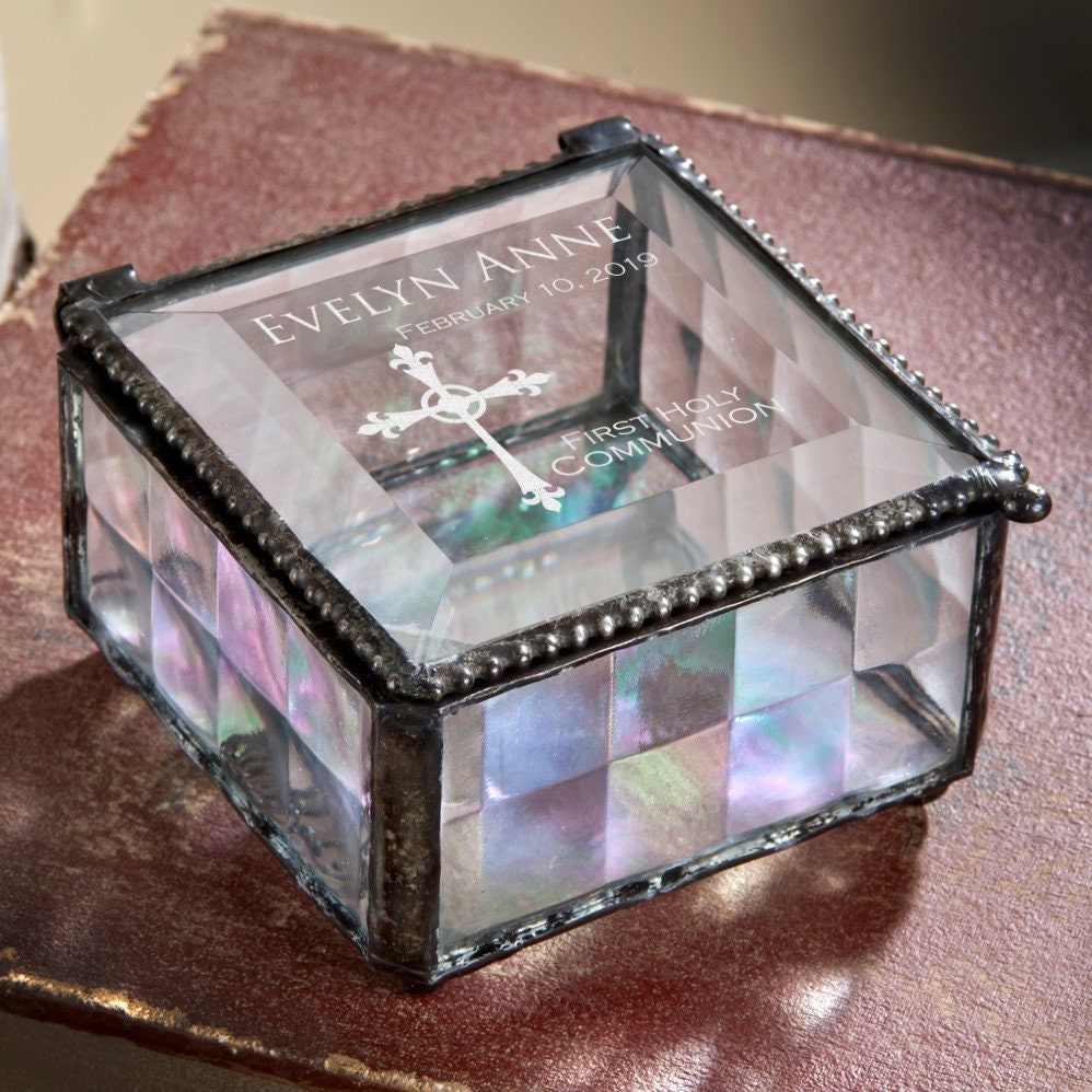 First Communion Gift Boy Girl Personalized Keepsake Box - Etsy