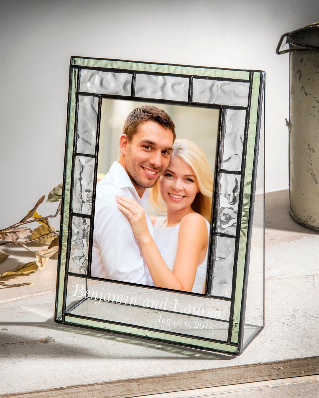 Wedding Picture Frame Personalized Gift for Newly Wed Couple Engraved ...