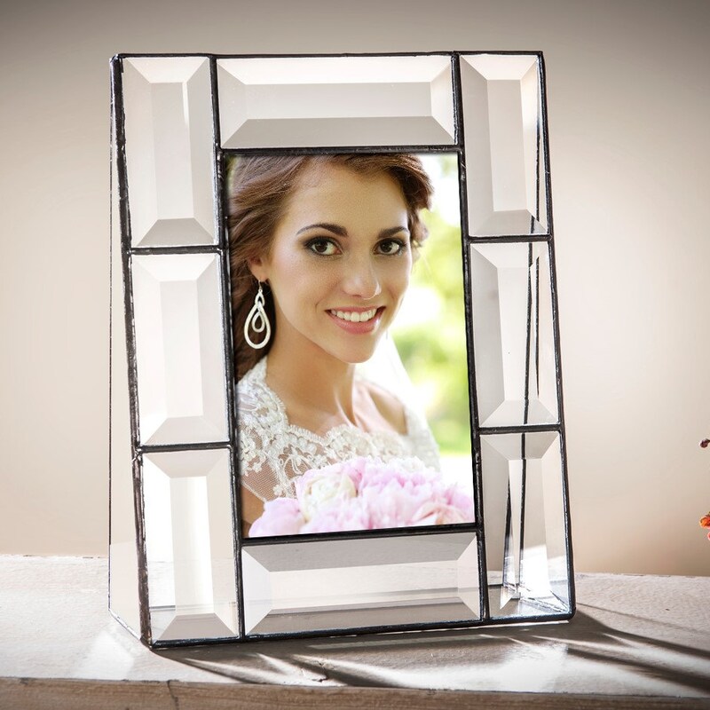 Beveled Glass Picture Frame - Etsy