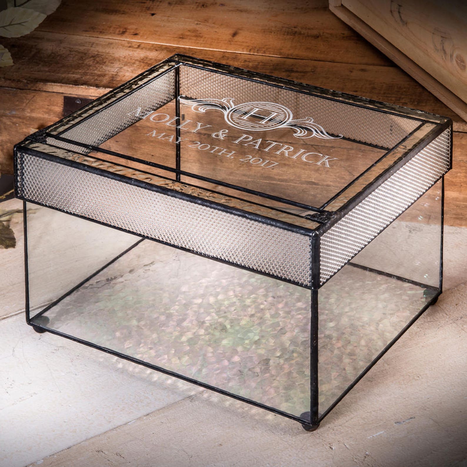 Wedding Card Box Personalized Wedding Card Holder Engraved - Etsy