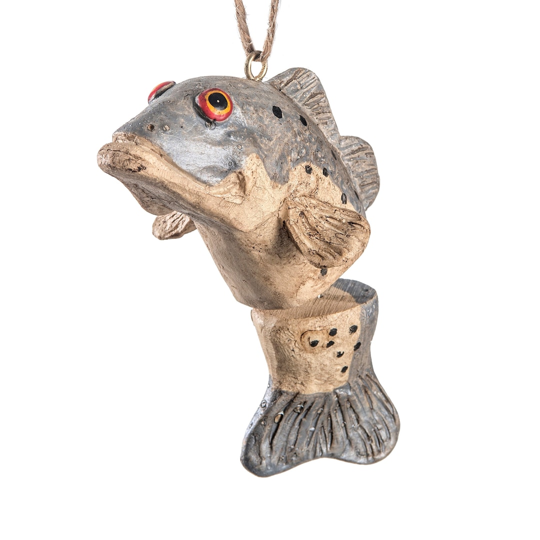 Bass Ornament Fish Christmas Tree Decorations Unique Gift for Fishermen ...