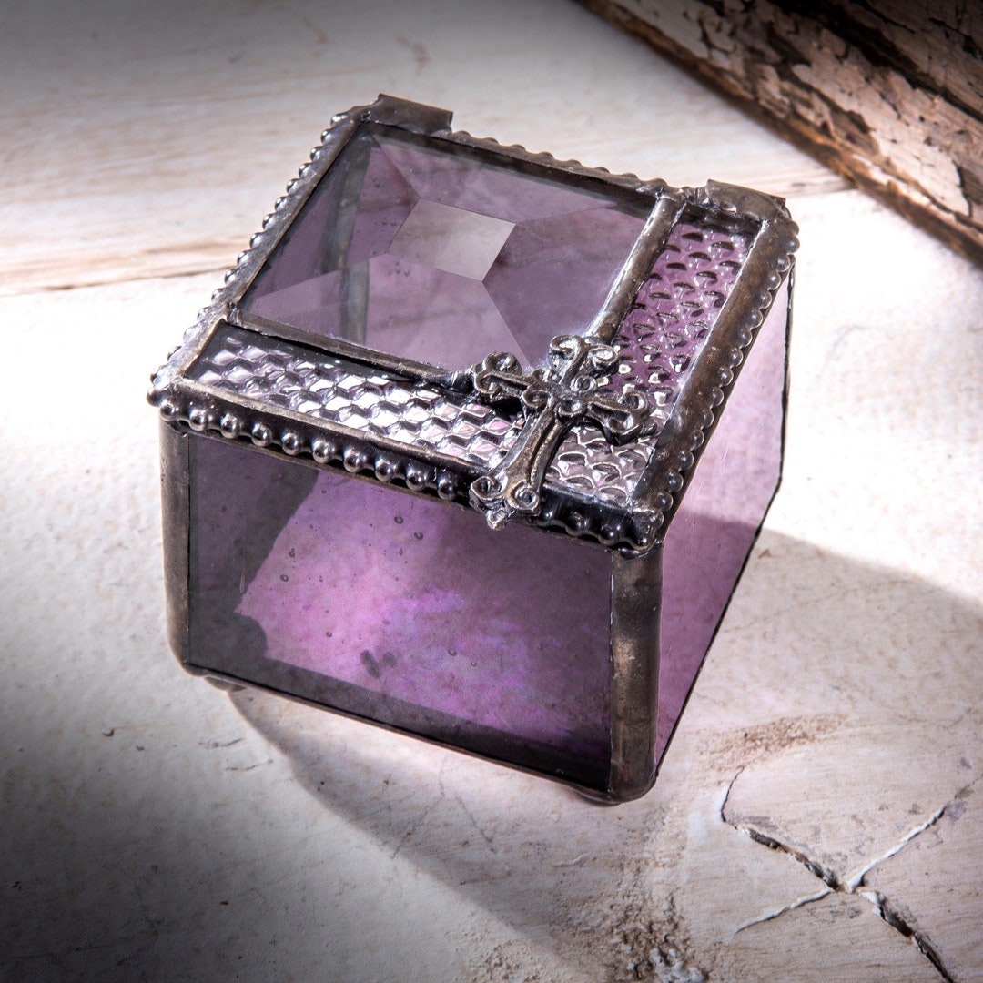 Rosary Box Jewelry Box Religious Gift First Communion Baptism ...