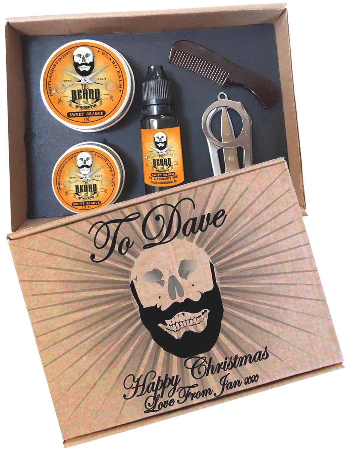 Customised Beard Grooming Set. Beard Oil, Moustache Wax, Beard Balm ...