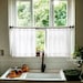 White Voile Cafe Curtains, Kitchen Curtains, White Kitchen Valance, Can ...
