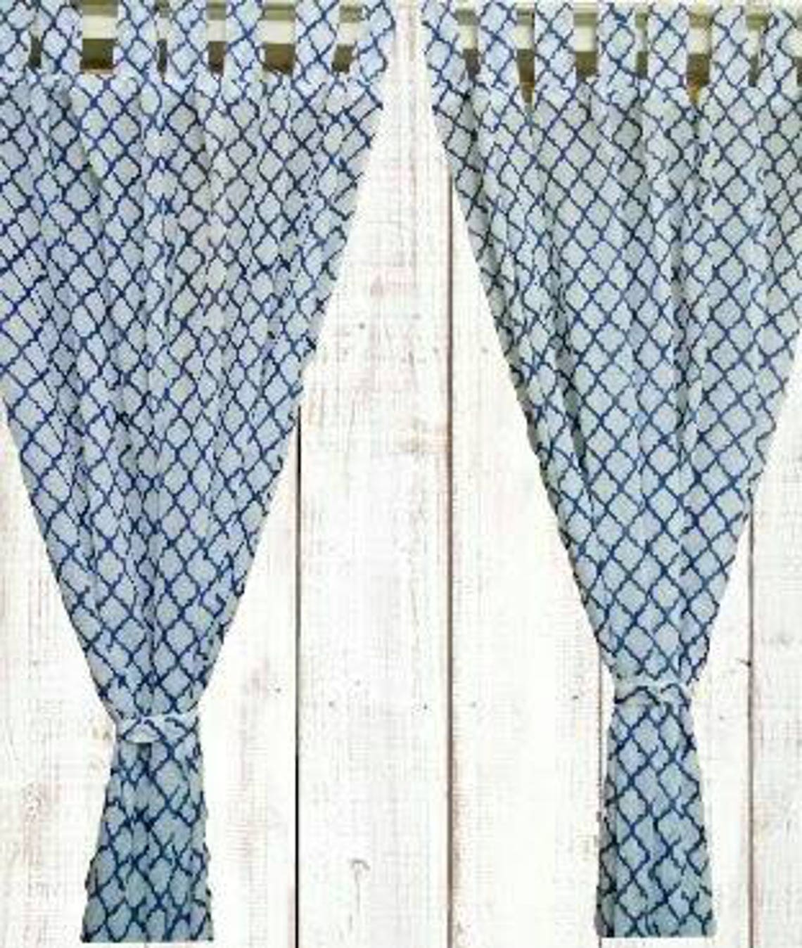 SET OF TWO Block Printed Curtains Bohemian Curtains Boho - Etsy