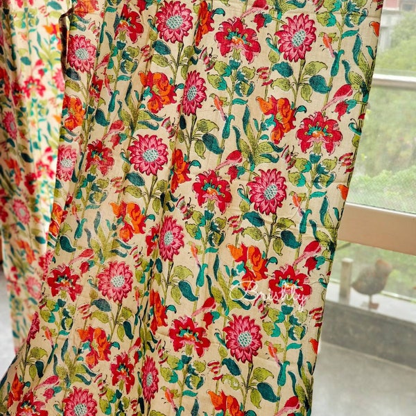 Floral Curtains - Etsy