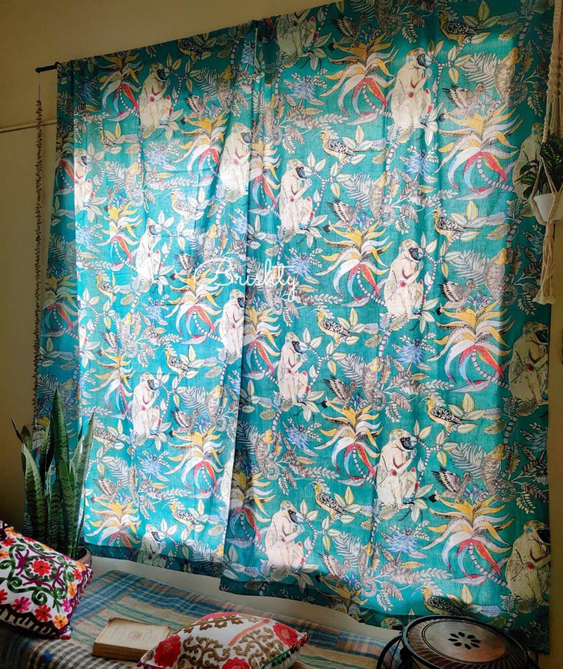 Tropical Rainforest Boho Curtains Rainforest Curtains Boho - Etsy