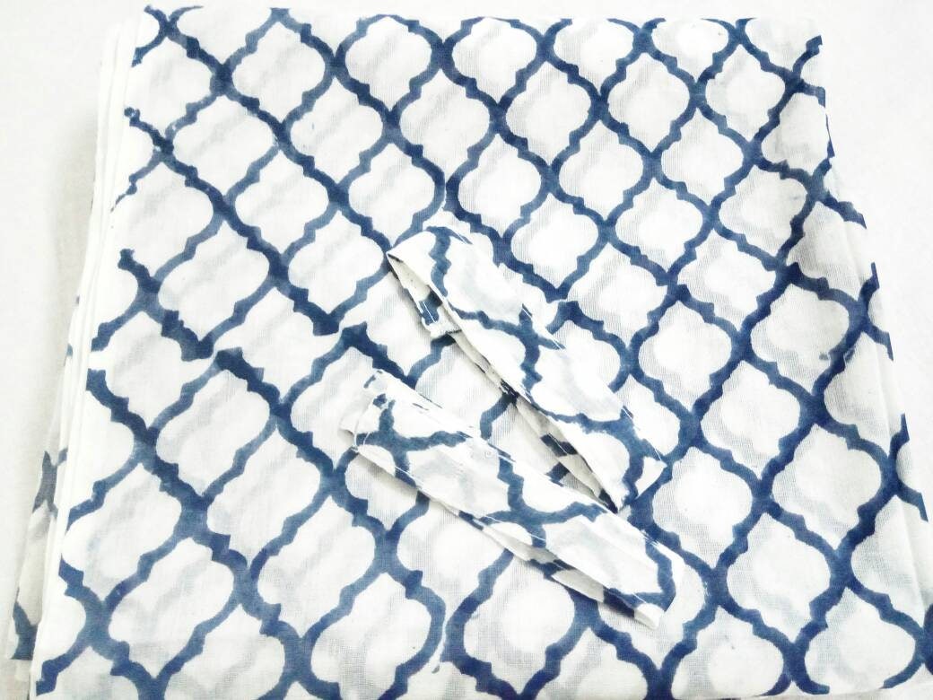 SET OF TWO Block Printed Curtains Bohemian Curtains Boho - Etsy