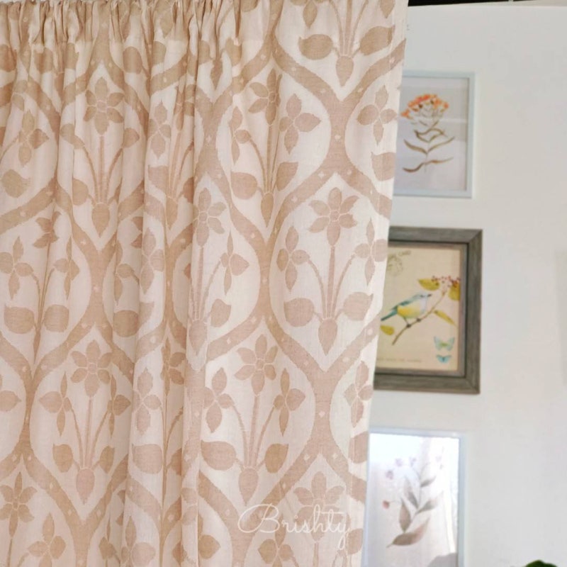 Neutral Curtains - Etsy