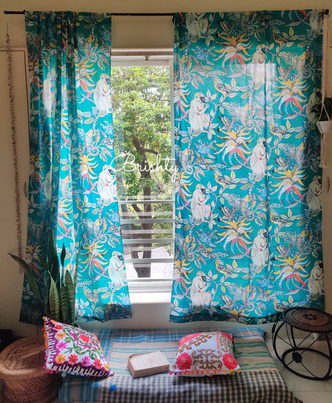 Tropical Rainforest Boho Curtains Rainforest Curtains Boho - Etsy