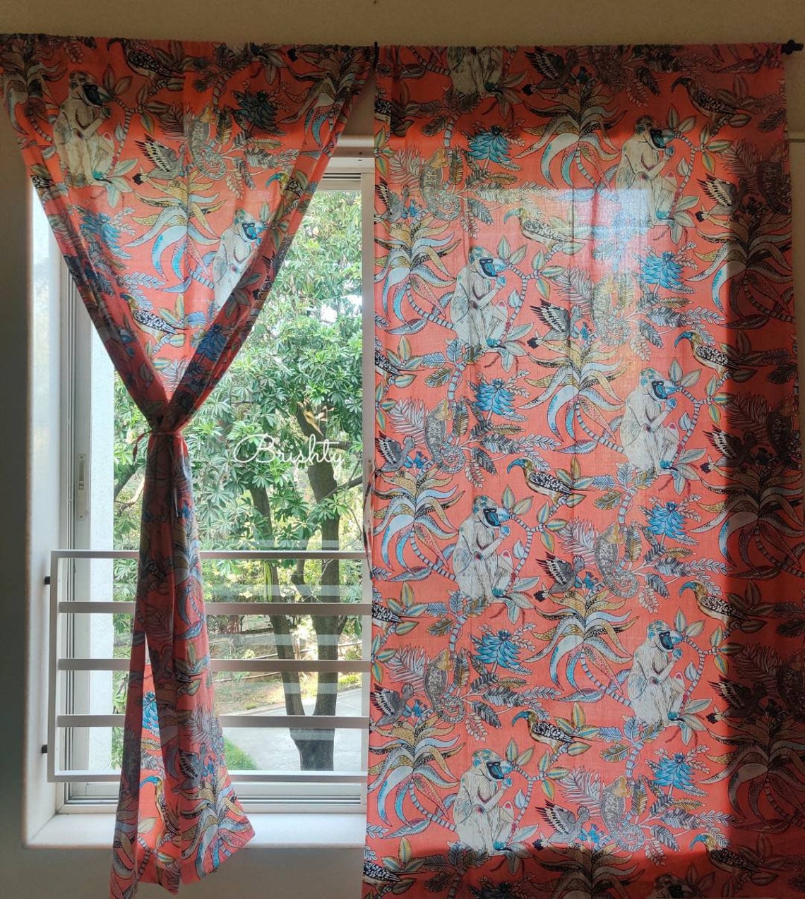 Tropical Rainforest Boho Curtains Jungle Rainforest Curtains - Etsy