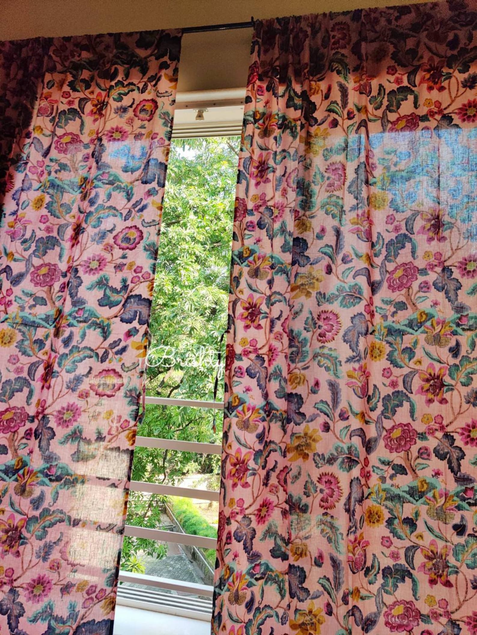 Cottage Core Boho Floral Curtain Panels Floral Nursery - Etsy